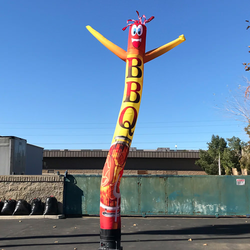 Barbecue BBQ Inflatable Tube Man - 18ft Outdoor air powered dancer guy