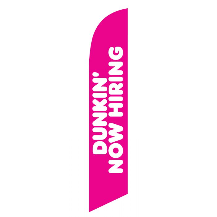 Dunkin Donuts Now Hiring Feather Flag | Business Advertising