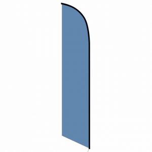 Solid Dark Blue Feather Flag | 12ft Swooper Advertising Banner