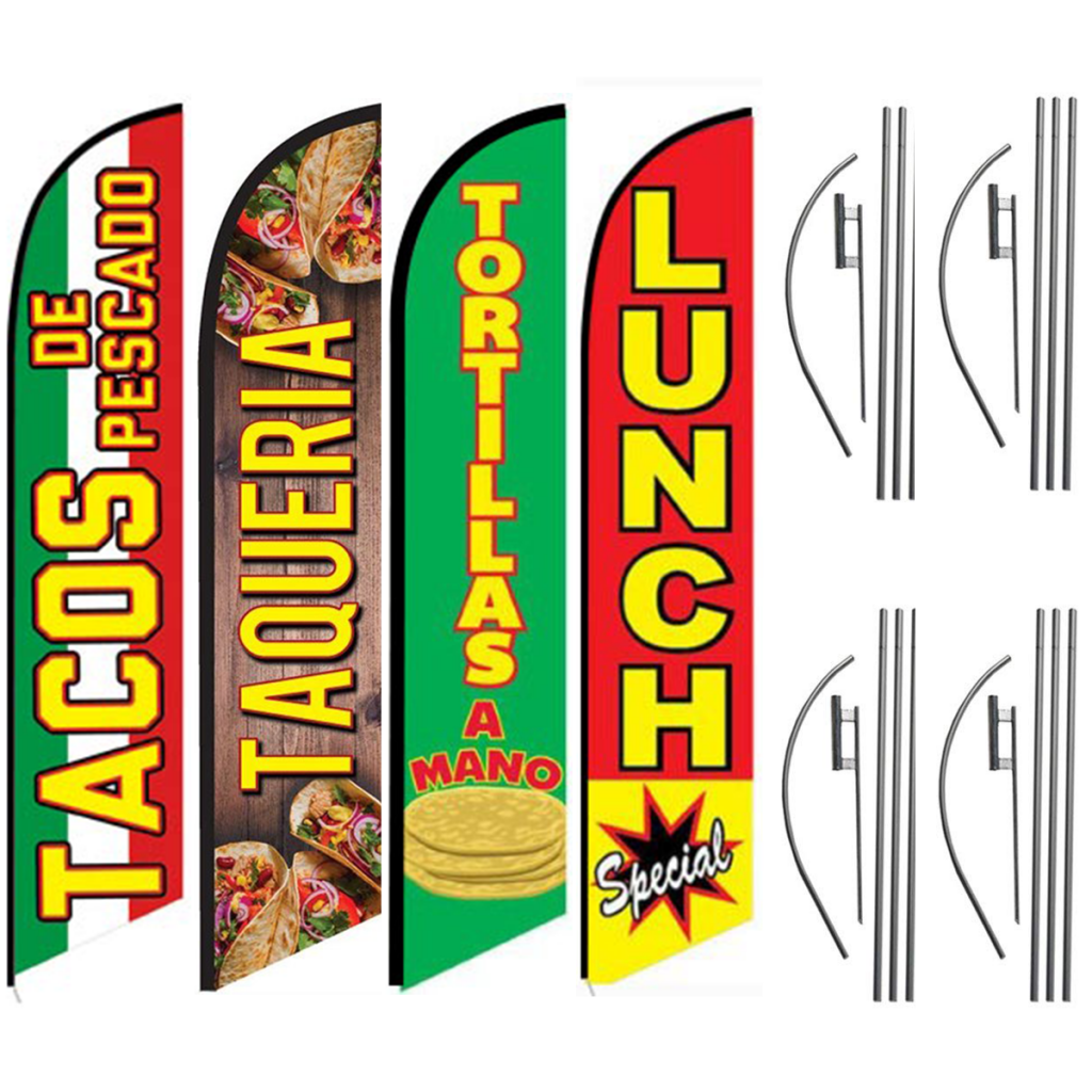 Mexican Food Package | Feather Flags | Outdoor Advertising