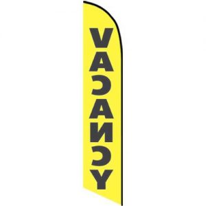 Vacancy Feather Feather Flag | Outdoor Advertising | Stock